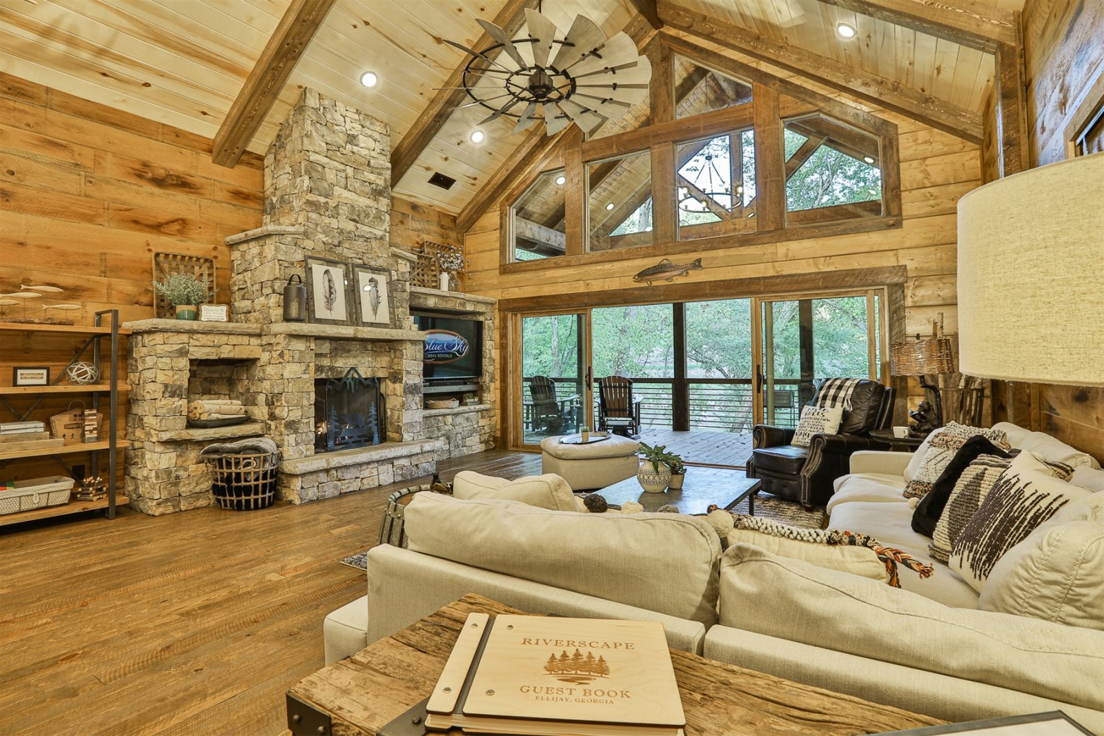 Blue Sky Cabin Rentals: Riverscape