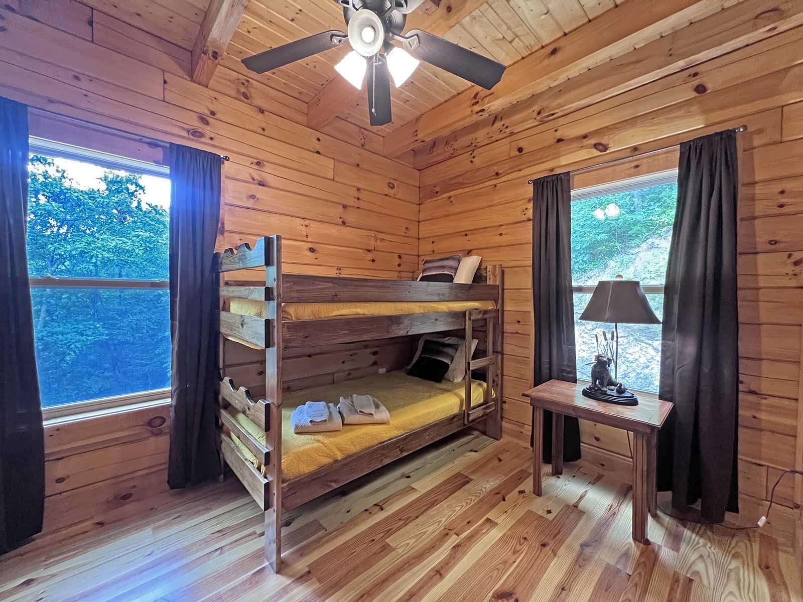 Secluded, Luxury Log Cabin Rental with Long-Range Views of Smoky Mountains
