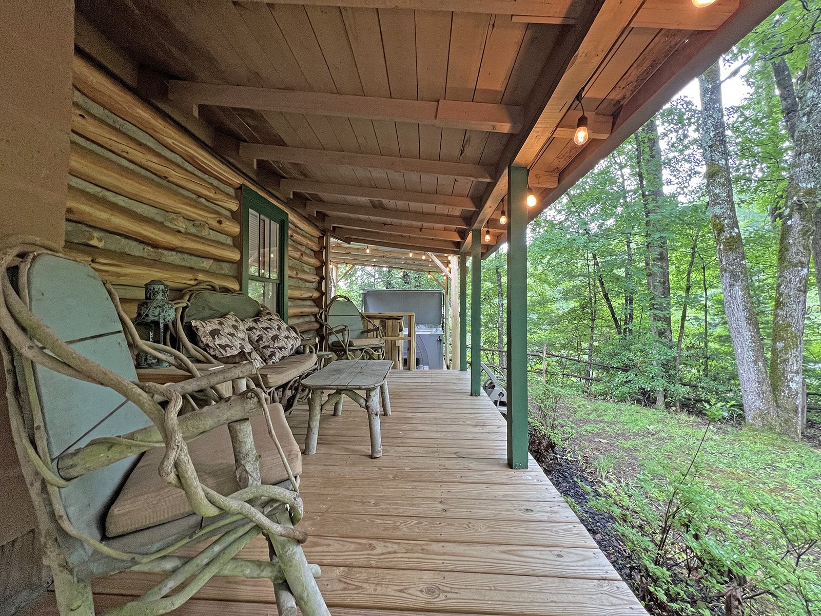 Secluded Two Bedroom, 1.5 Bath Rustic Log Cabin Rental in Bryson City ...