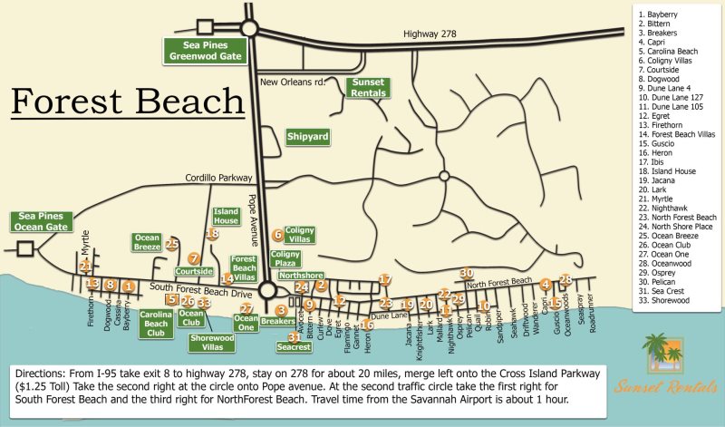 29 Ocean Club-Forest Beach-Hilton Head-Sunset Rentals