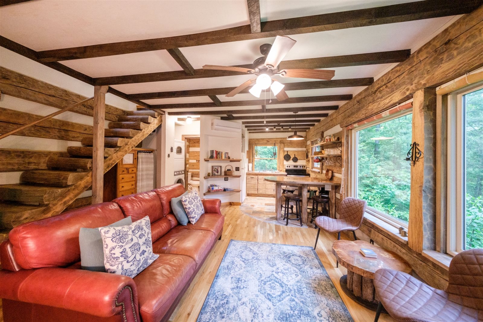 Barred Owl Log Cabin