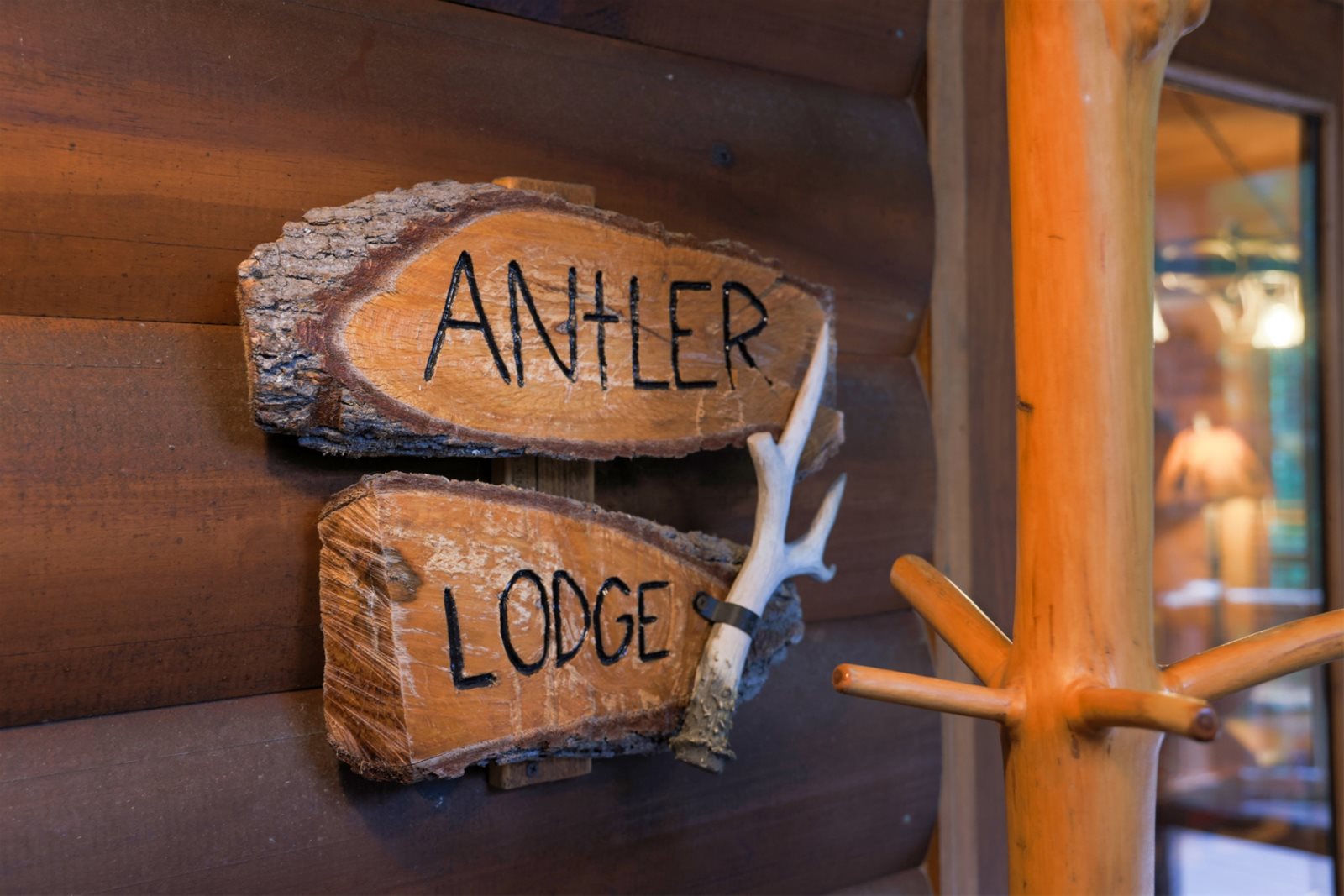 ANTLER LODGE Luxury Cabin Rental | Above The Rest. Large wooded lot ...